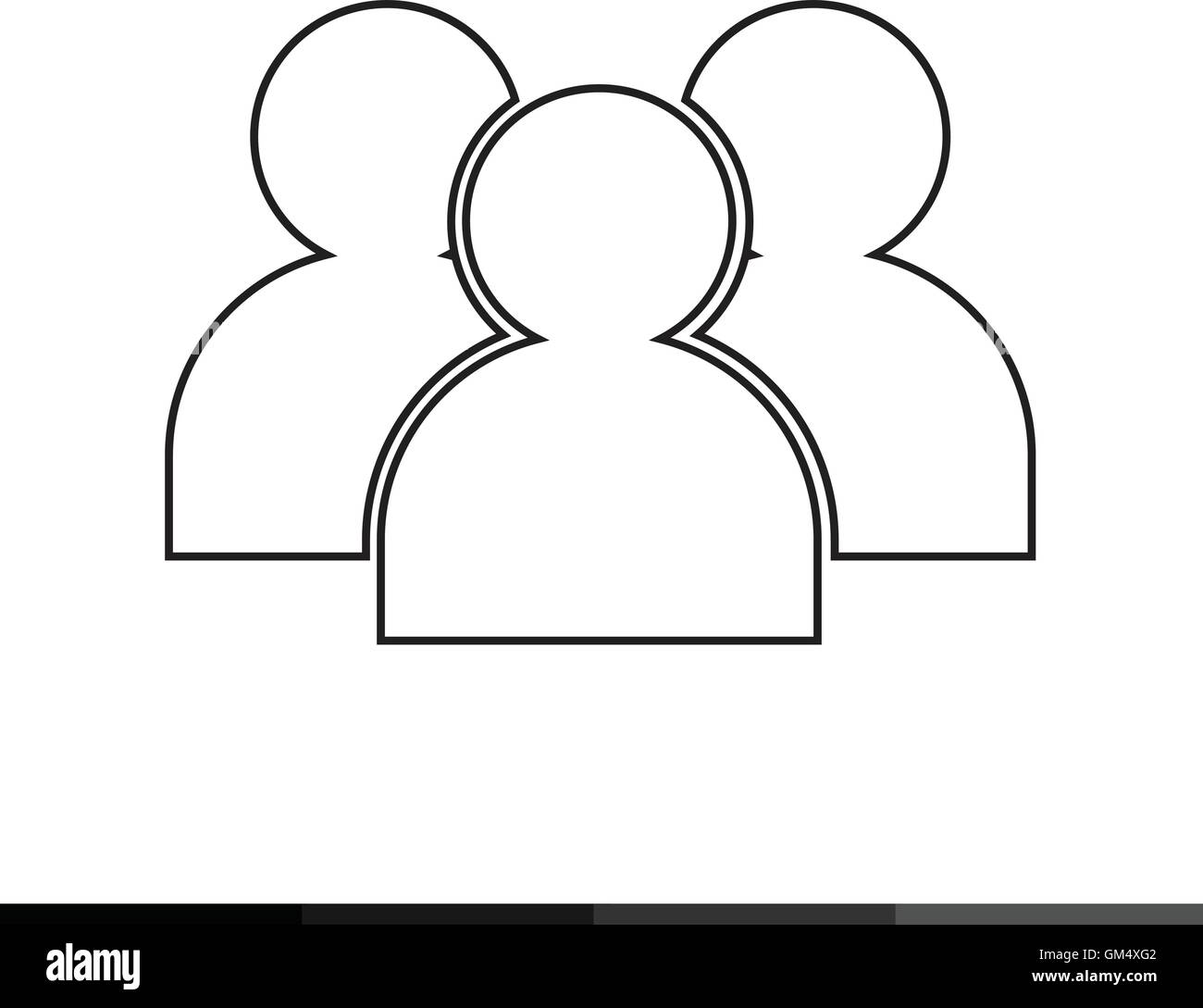 Multiple Users Icon Illustration design Stock Vector Image & Art - Alamy