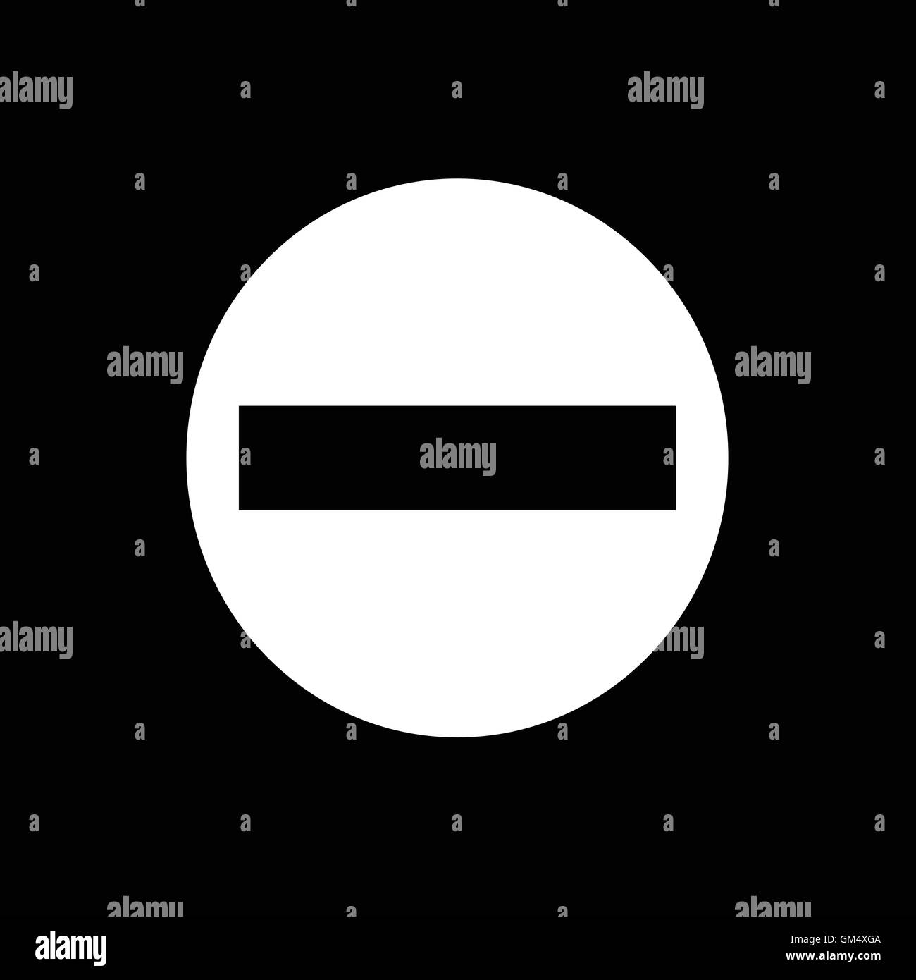 Icon illustration enter circle Black and White Stock Photos & Images ...