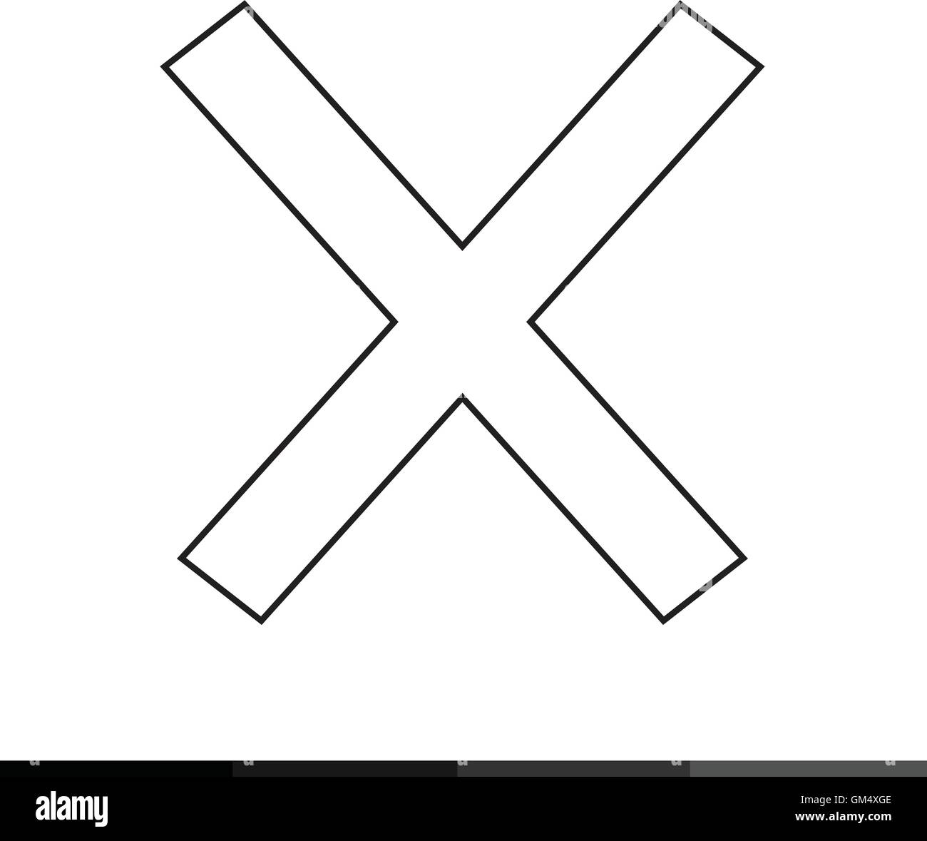 Delete cross icon Illustration design Stock Vector Image & Art - Alamy