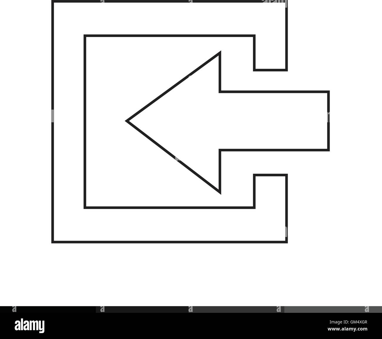 Log In Icon Illustration design Stock Vector Image & Art - Alamy