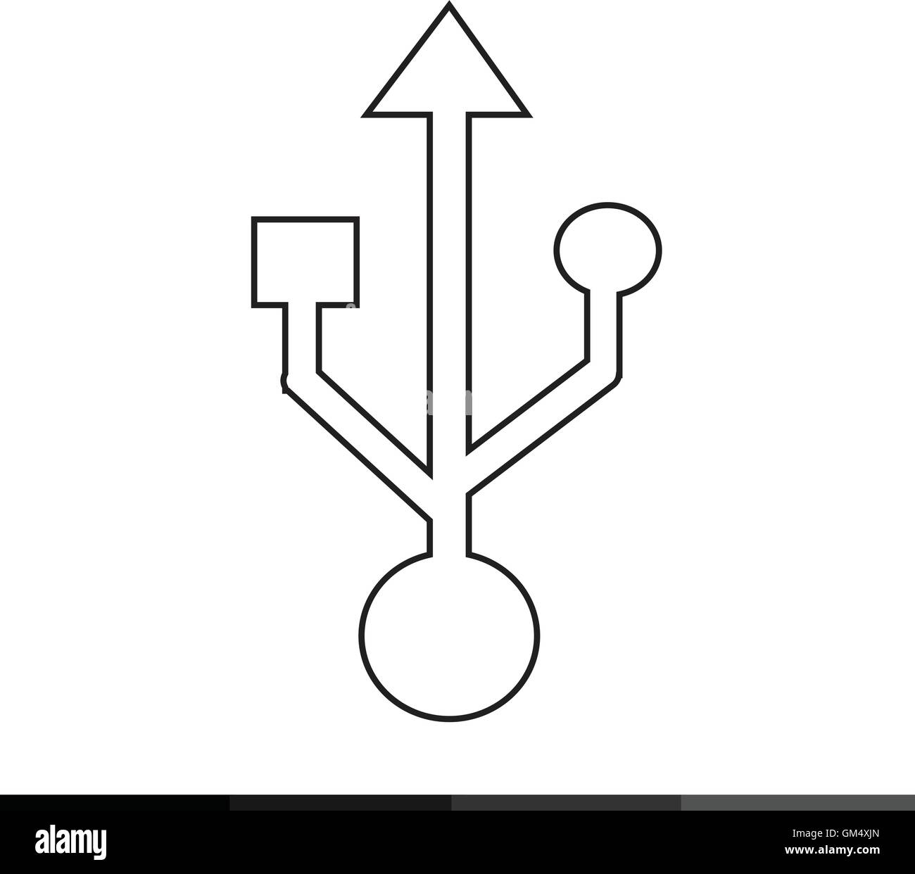 USB Symbol Icon Illustration design Stock Vector Image & Art - Alamy