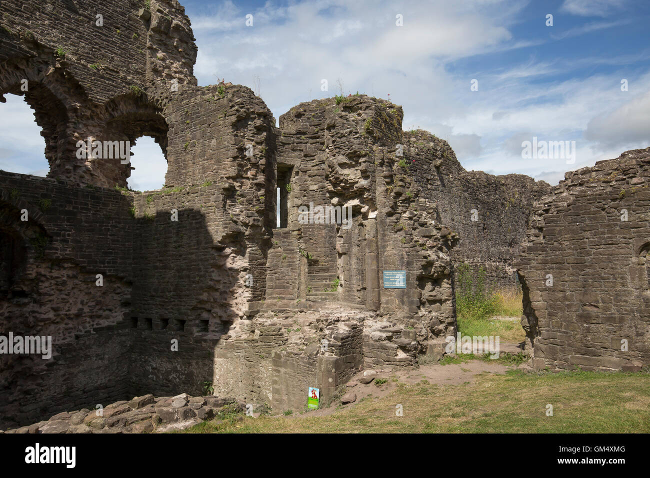 Monmouth Castle in Wales Stock Photo - Alamy
