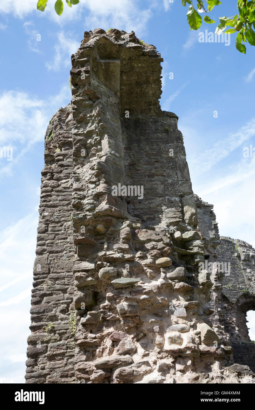 Monmouth Castle in Wales Stock Photo - Alamy