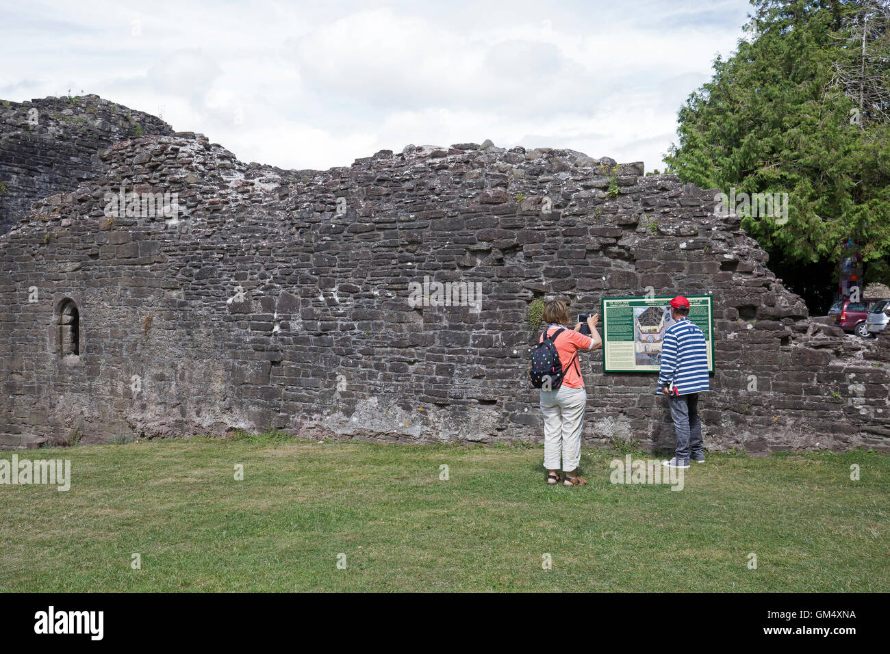Monmouth Castle in Wales Stock Photo - Alamy