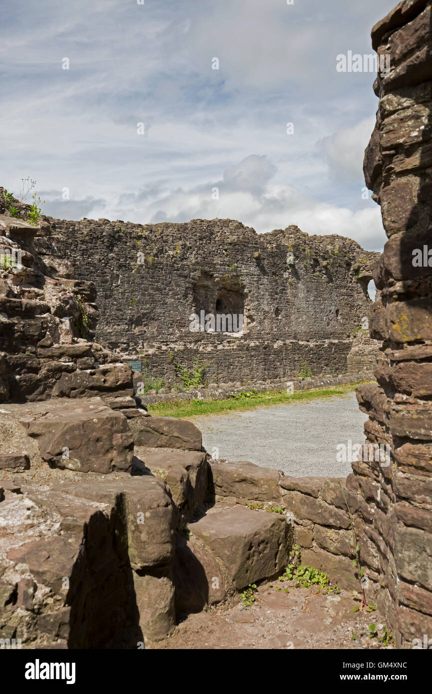 Monmouth Castle in Wales Stock Photo - Alamy