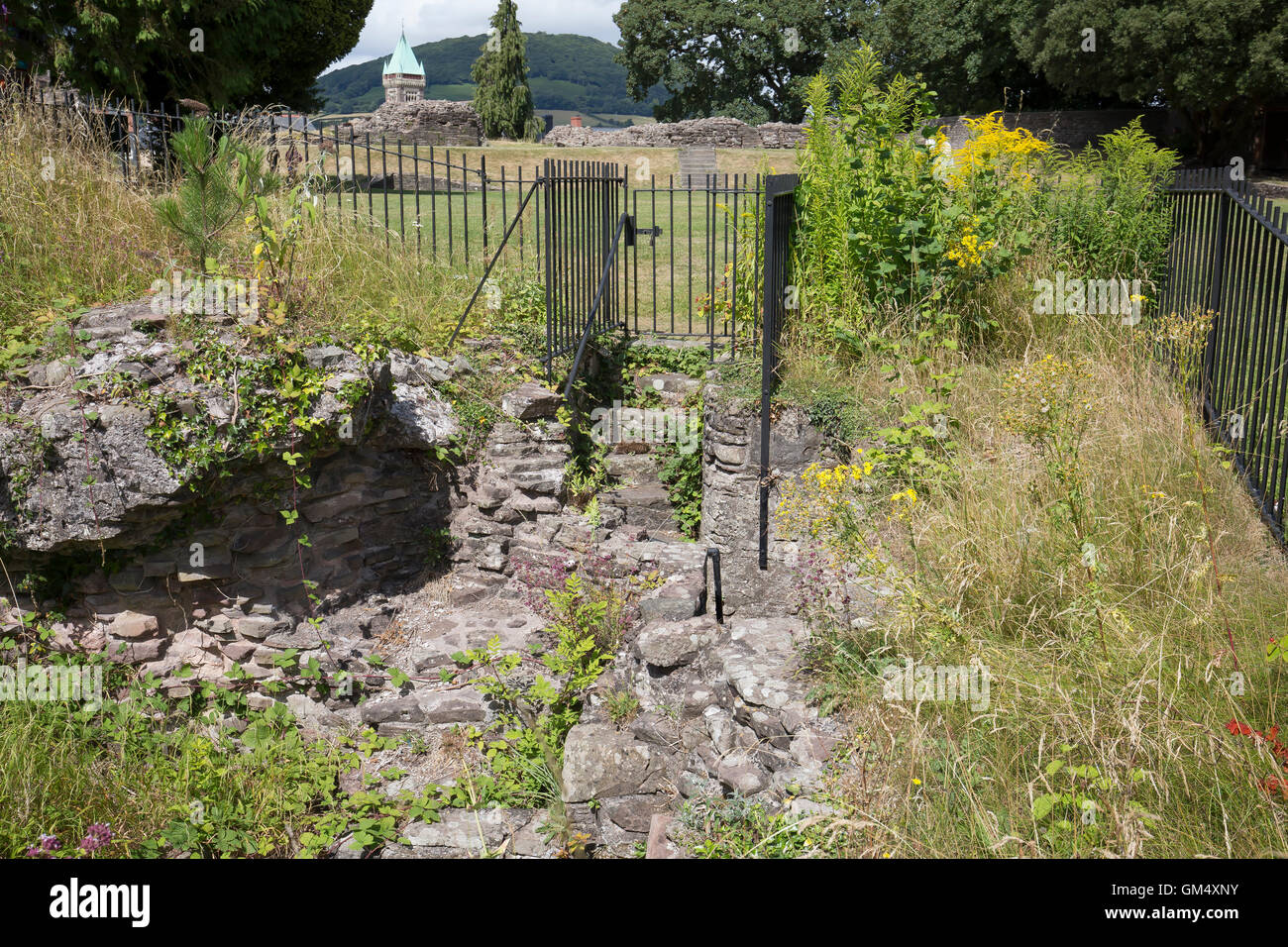 Monmouth Castle in Wales Stock Photo - Alamy