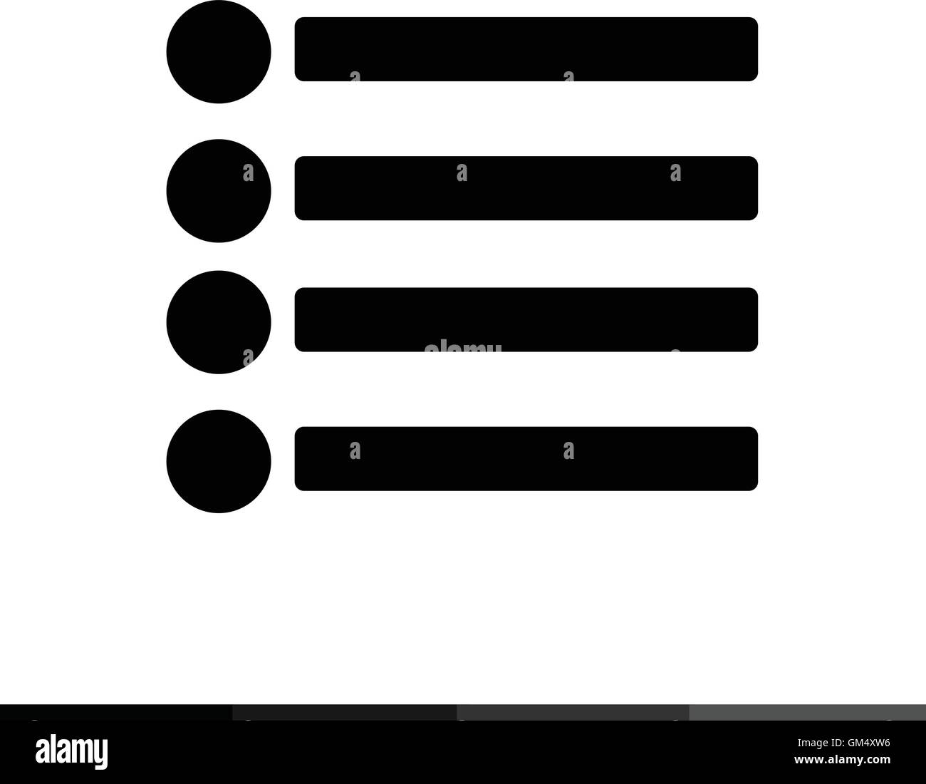 List sign icon, Content icon Illustration design Stock Vector Image ...