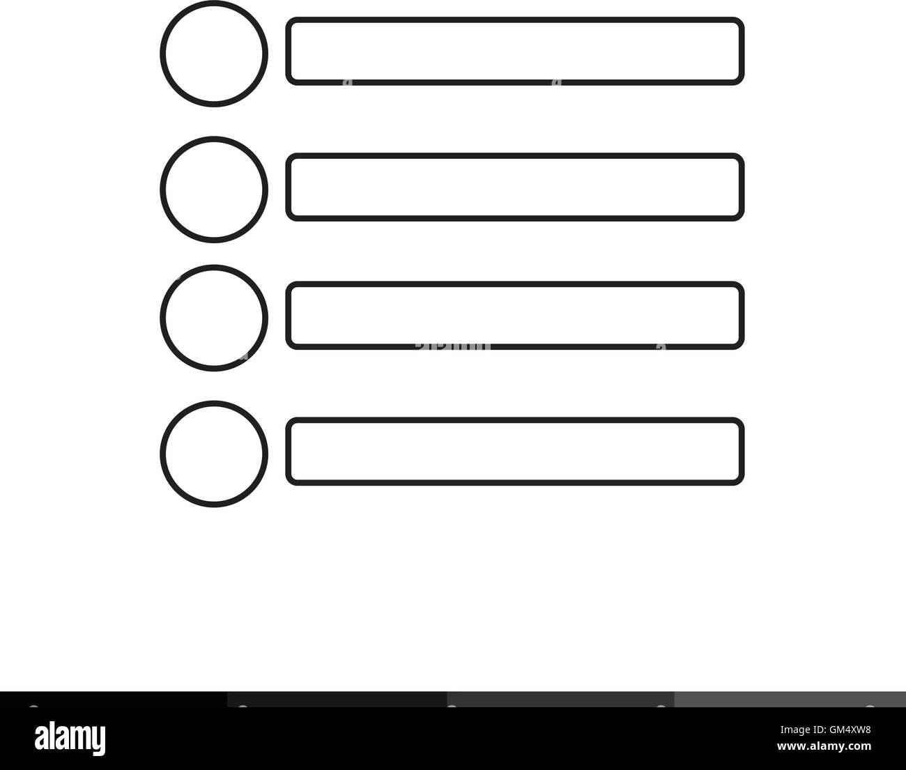 List sign icon, Content icon Illustration design Stock Vector Image ...