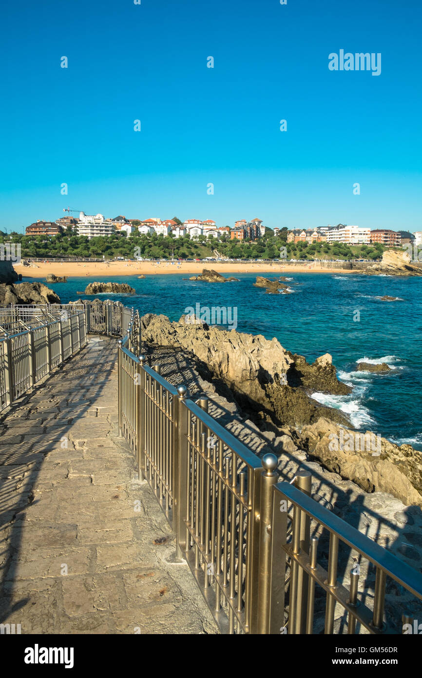 The town of Santander and its bay as seen from one of its viewpoints ...