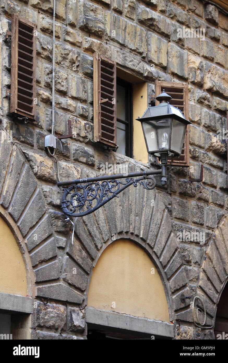 Old medieval street lamp Stock Photo - Alamy