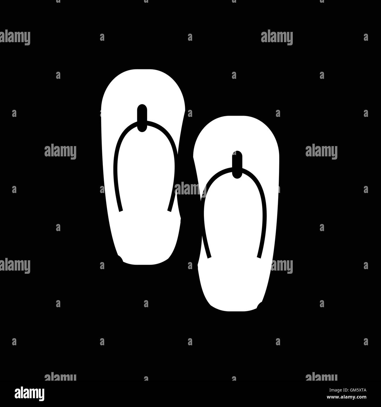 Flip flop sandals icons hi-res stock photography and images - Alamy