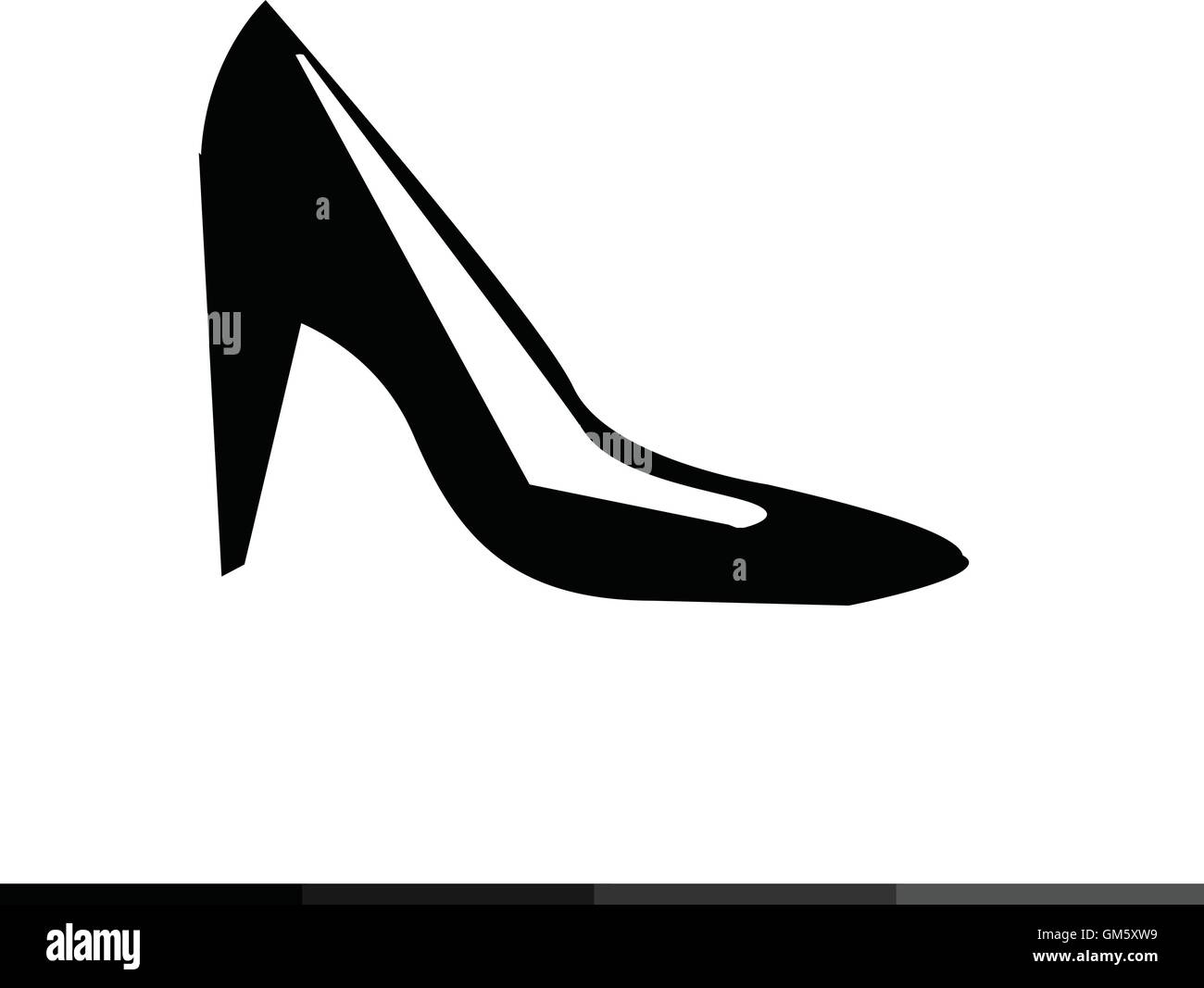 Platform high heels Stock Vector Images - Alamy