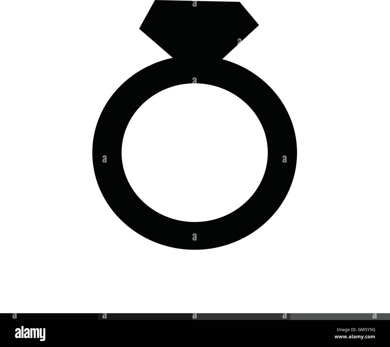 Shadow wedding ring Stock Vector Images - Alamy