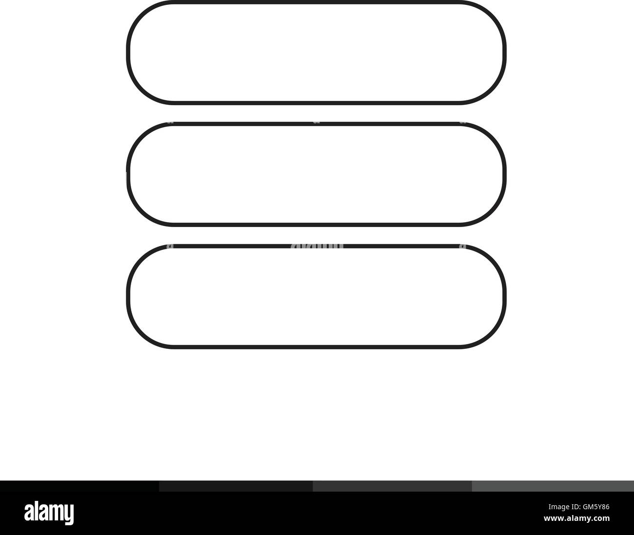 Menu Button Icon Illustration design Stock Vector Image & Art - Alamy