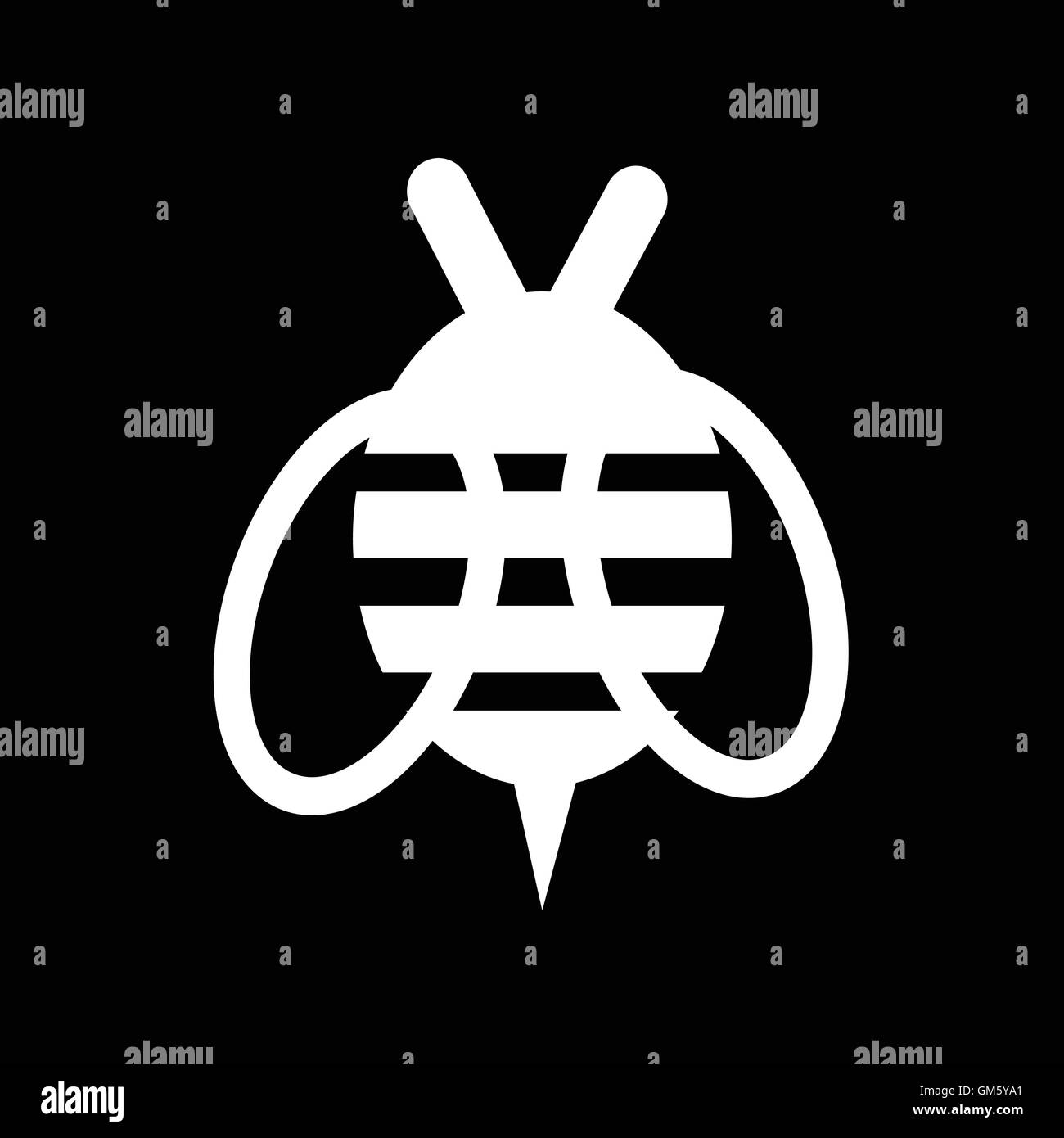 Bee Icon Illustration design Stock Vector Image & Art - Alamy