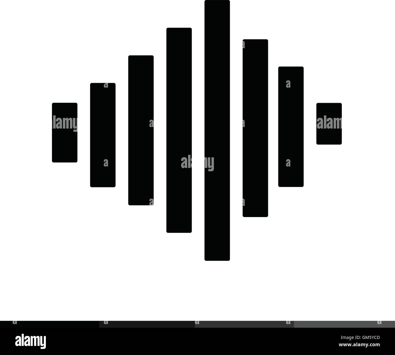 Sound Bars Pulse Icon Illustration design Stock Vector Image & Art - Alamy