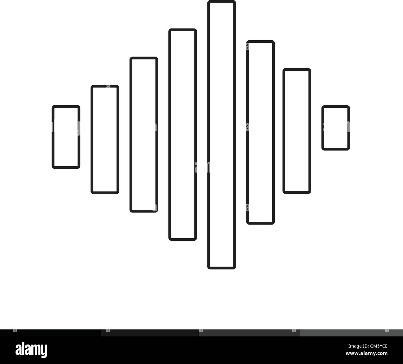 Sound Bars Pulse Icon Illustration design Stock Vector Image & Art - Alamy