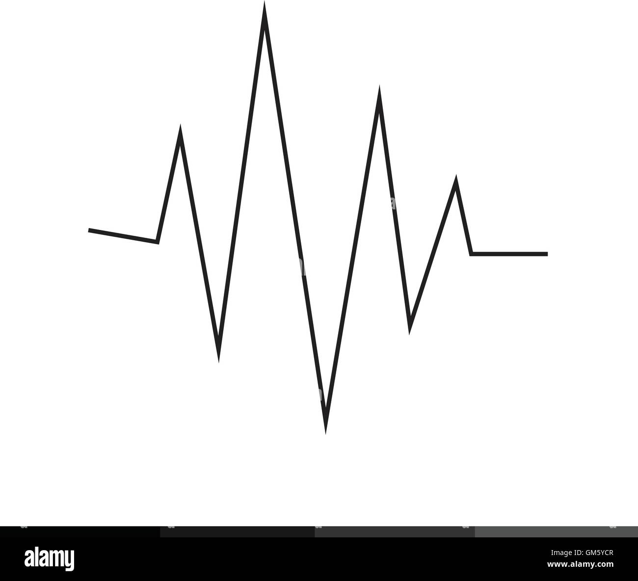 Sound Bars Pulse Icon Illustration design Stock Vector Image & Art - Alamy