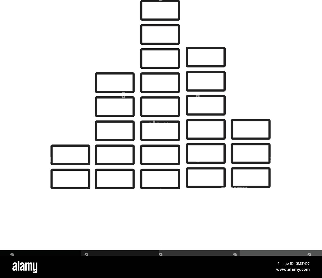 Sound Bars Pulse Icon Illustration design Stock Vector Image & Art - Alamy