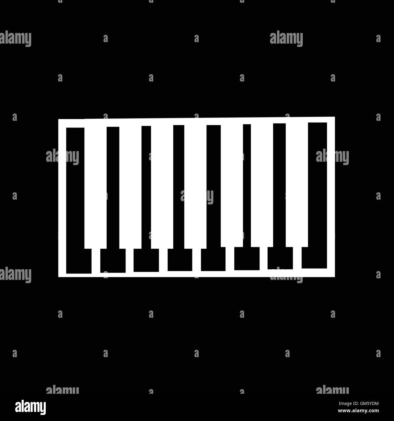 piano keys icon Illustration design Stock Vector Image & Art - Alamy