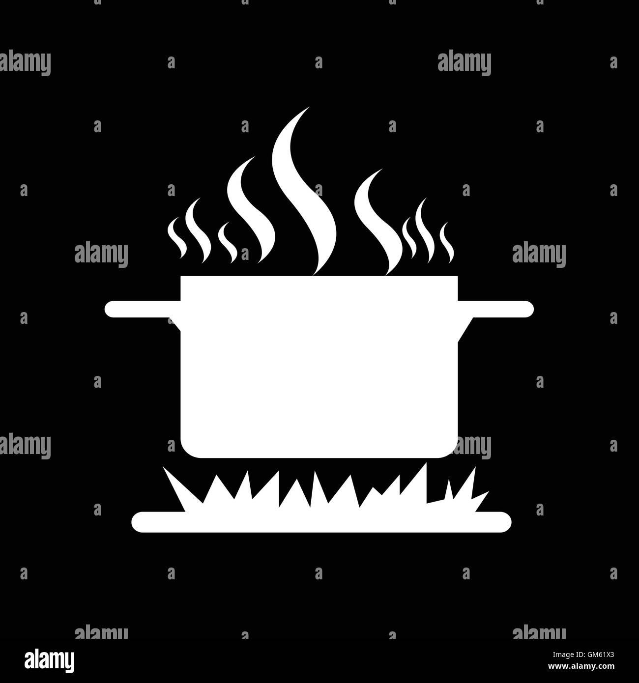 Open fire pot Black and White Stock Photos & Images - Alamy