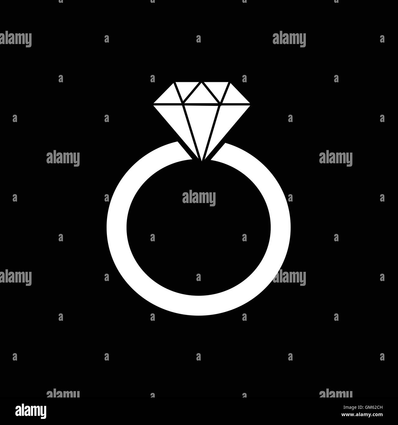Diamond ring icon Illustration design Stock Vector Image & Art - Alamy