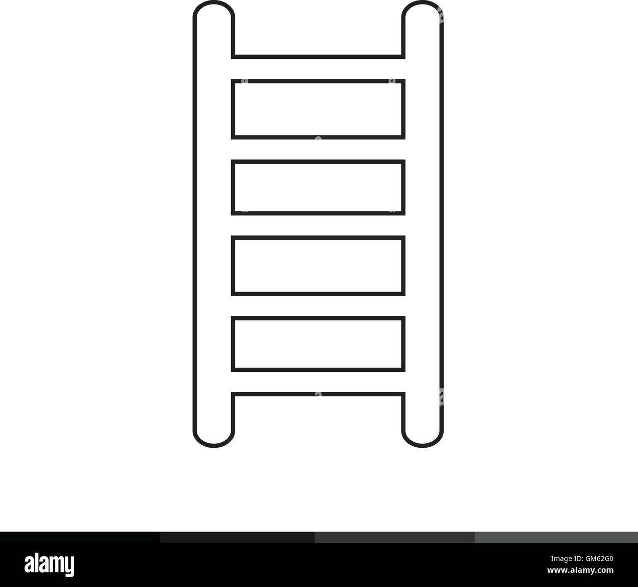 Tall ladder silhouette Black and White Stock Photos & Images - Alamy
