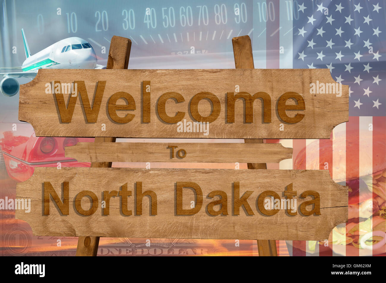 Welcome to north dakota sign hi-res stock photography and images - Alamy