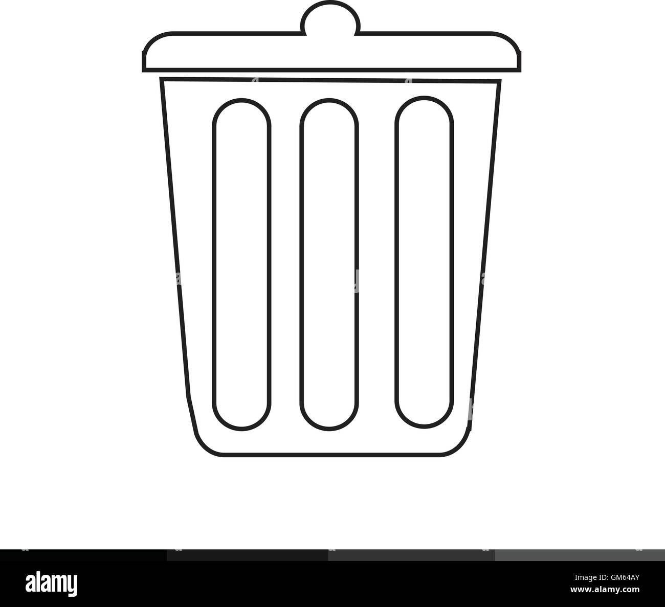bin symbol icon illustration design Stock Vector Image & Art - Alamy