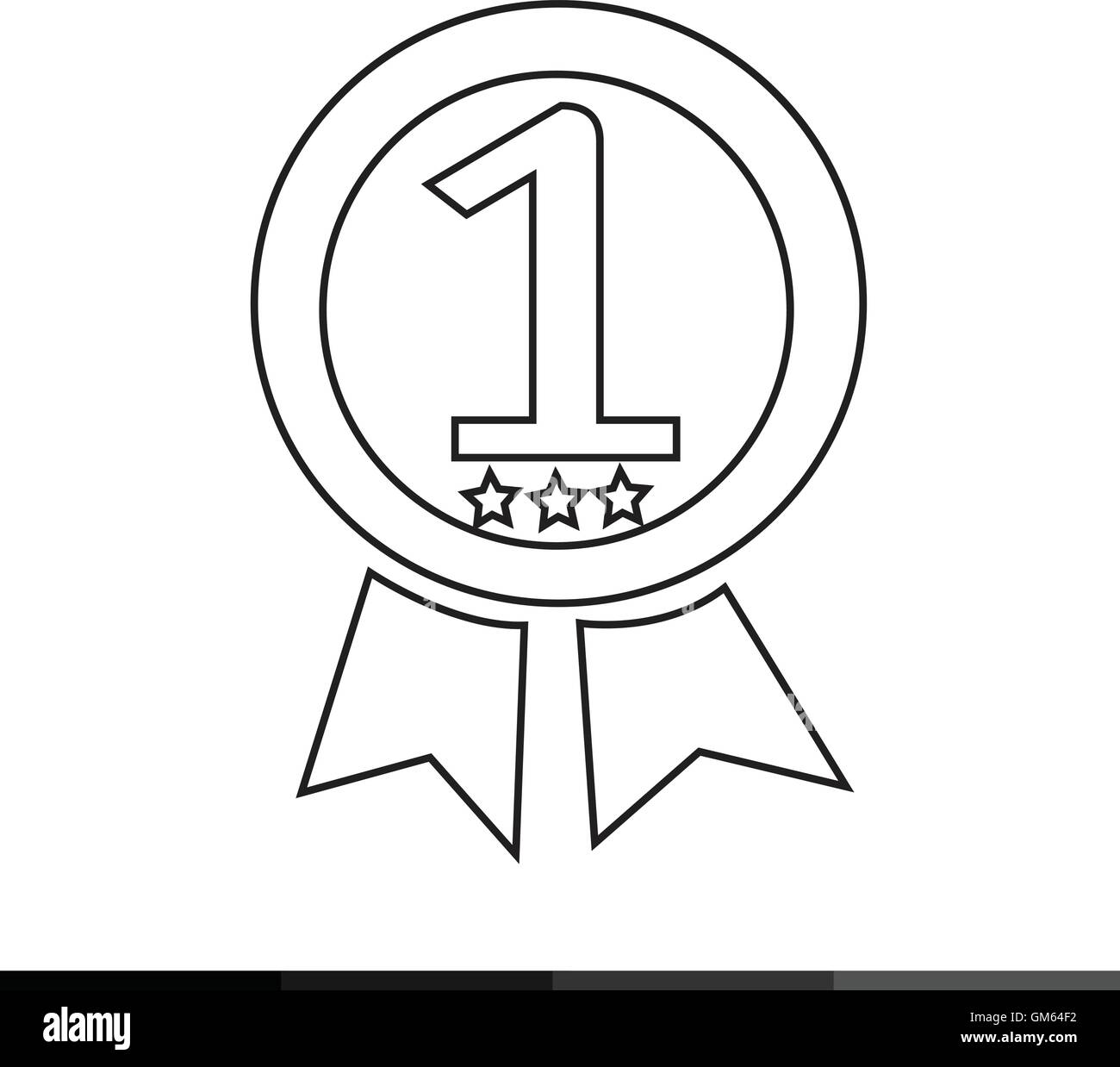Number One Icon illustration design Stock Vector Image & Art - Alamy