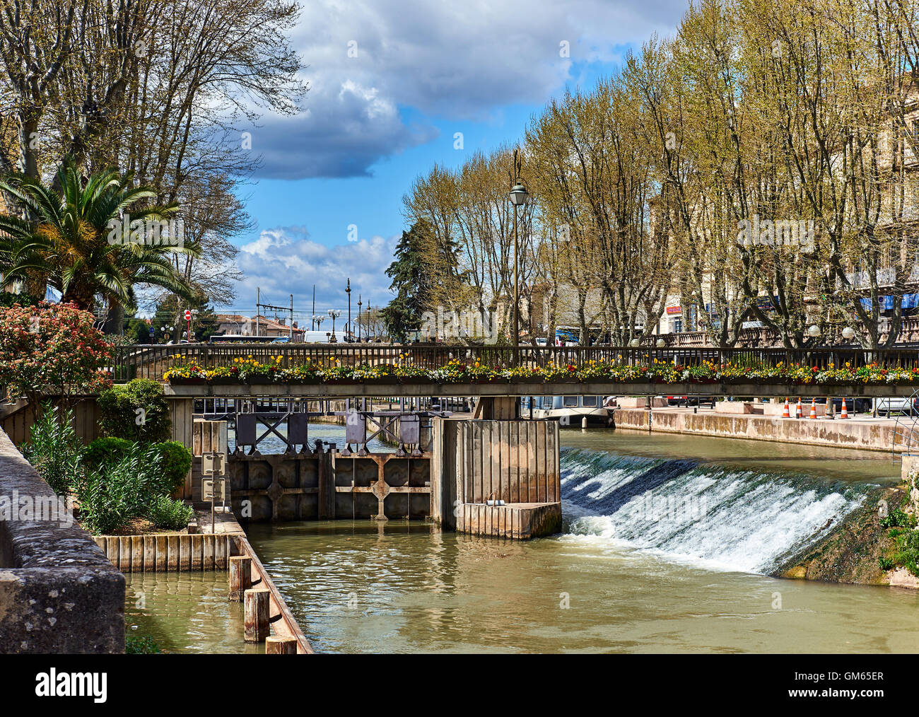 The Canal de la Robine in Narbonne city Stock Photo - Alamy