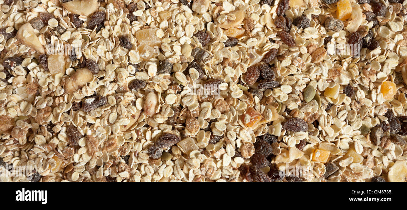 dry muesli as background Stock Photo - Alamy