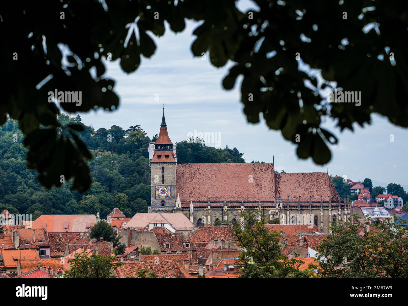 Gothic style Black Church in Brasov city in Romania Stock Photo - Alamy