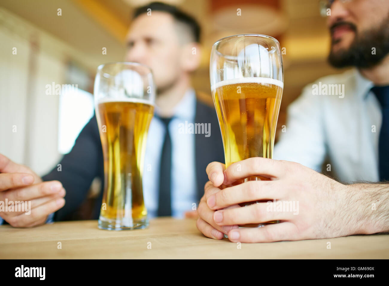 Man drinking pint of beer close up hi-res stock photography and images ...