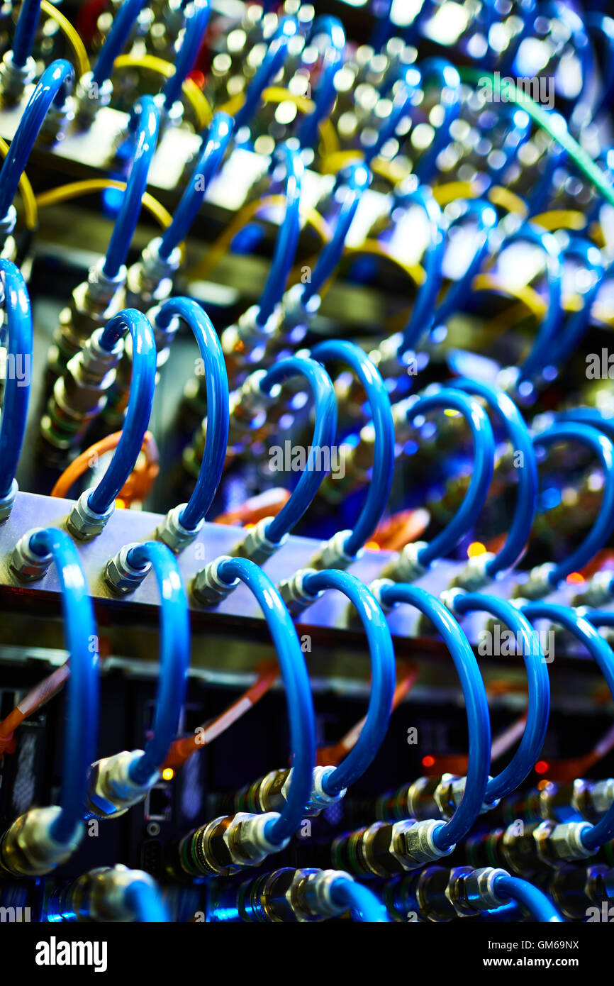 Technical cables hi-res stock photography and images - Alamy