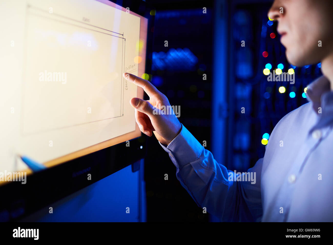 Man at work Stock Photo - Alamy