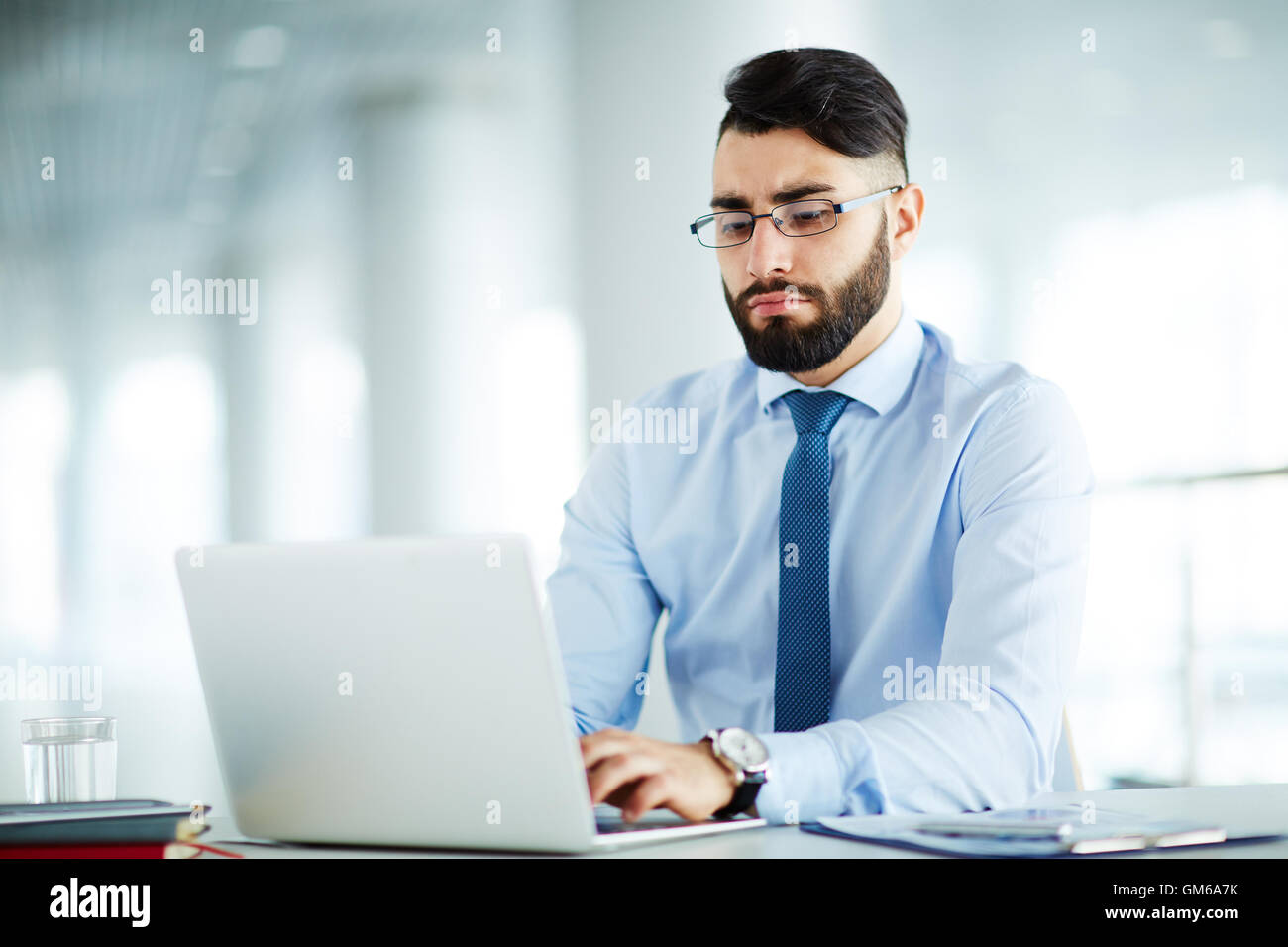 Businessman at work Stock Photo - Alamy