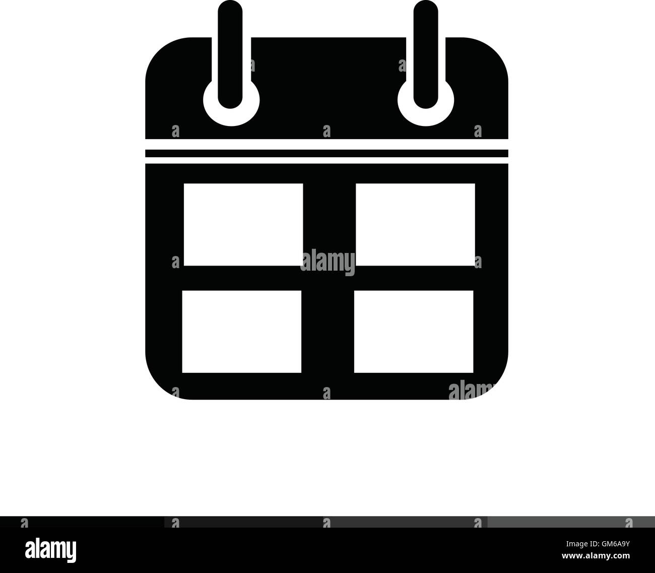 Simple Calendar Icon illustration design Stock Vector Image & Art - Alamy