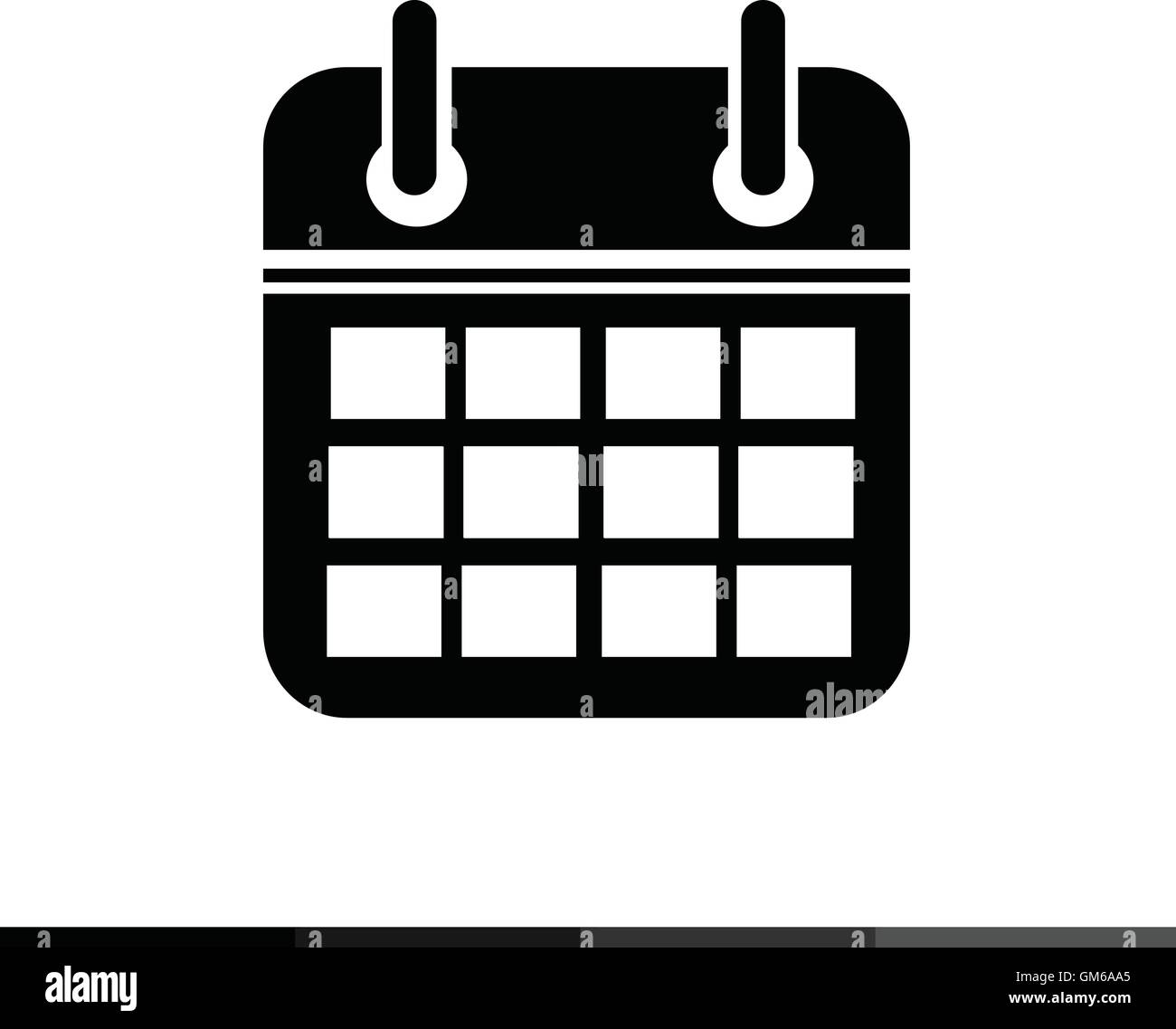 Simple Calendar Icon illustration design Stock Vector Image & Art - Alamy