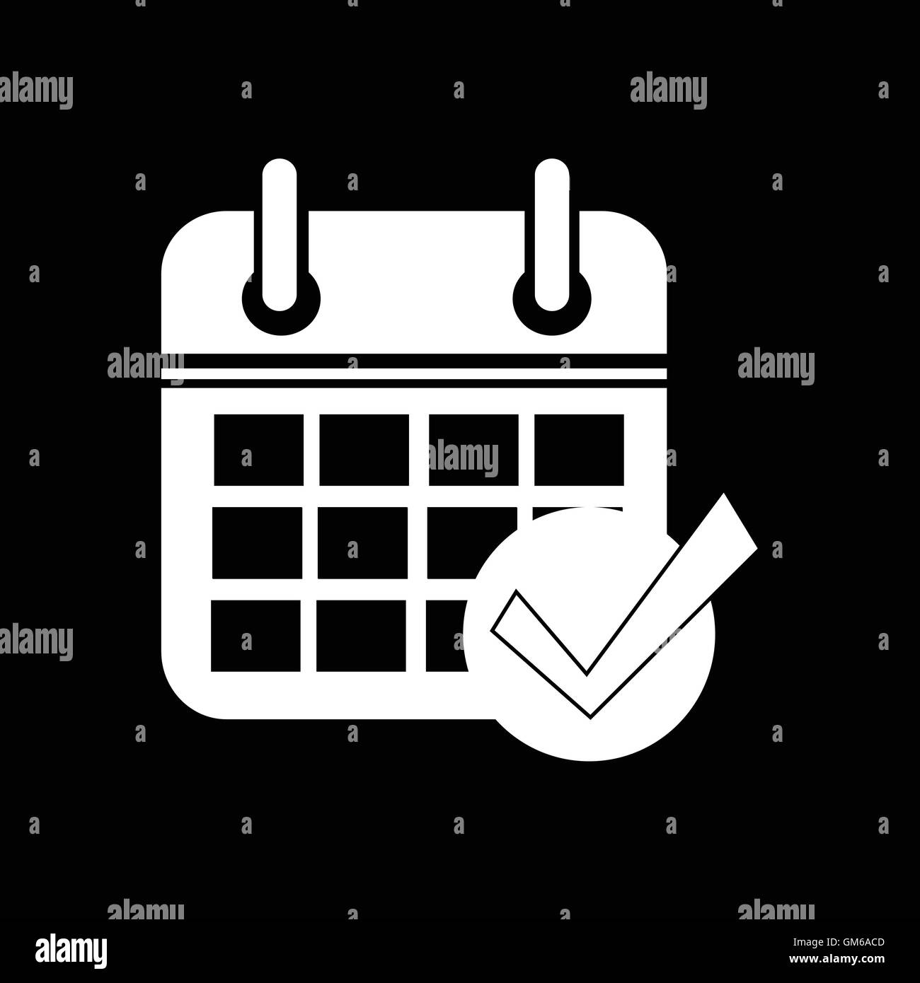 Simple Calendar Icon illustration design Stock Vector Image & Art - Alamy