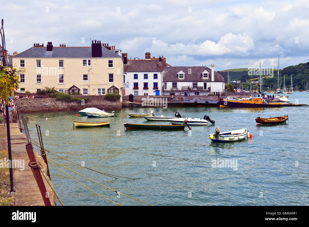 Dartmouth Quay Devon Stock Photo - Alamy