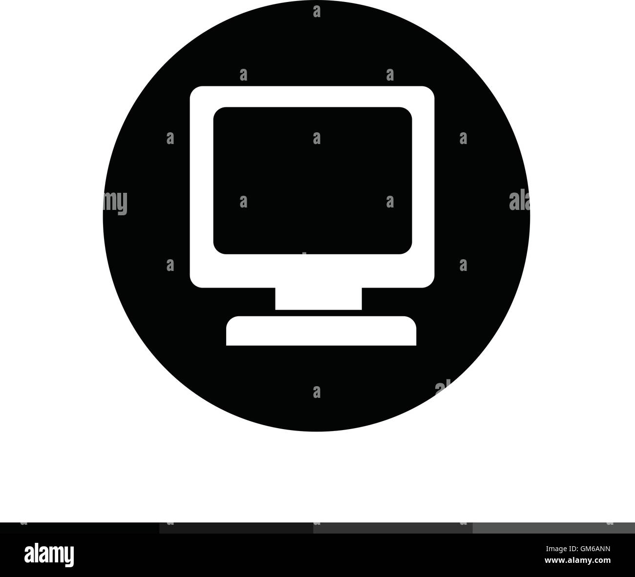 Desktop Computer Icon illustration design Stock Vector Image & Art - Alamy