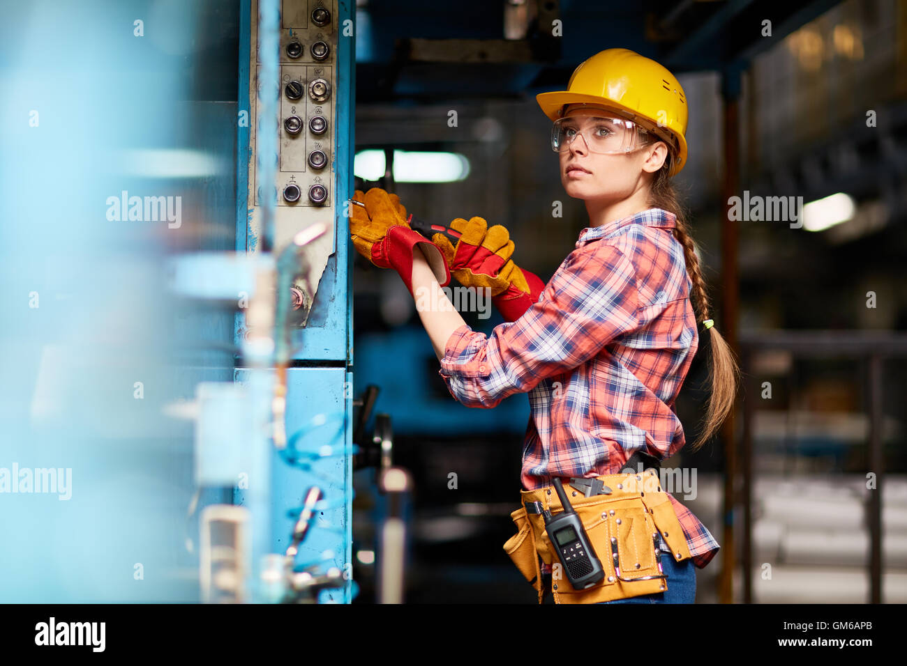 Technician at work Stock Photo - Alamy