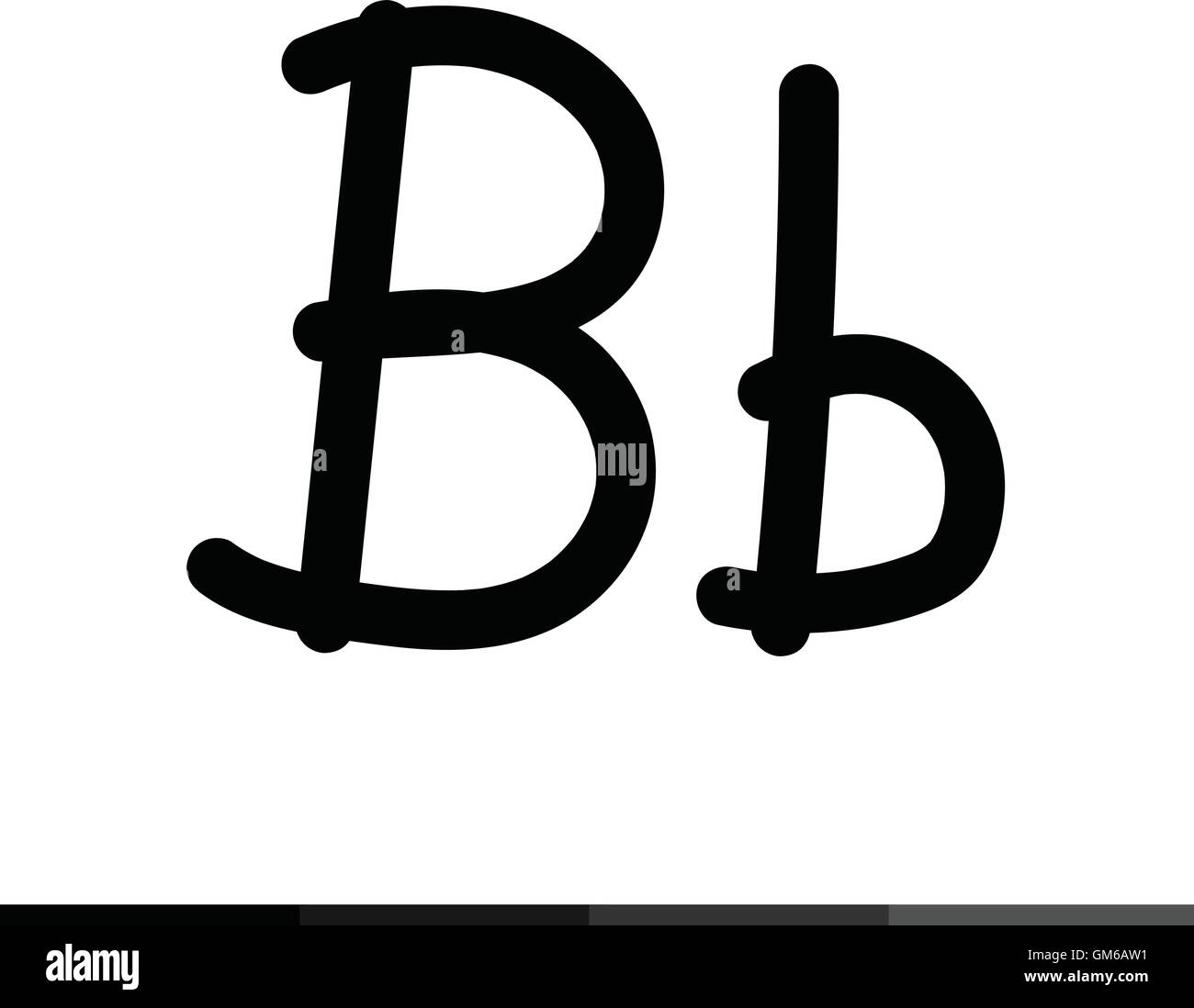 Hand drawing letter , font icon illustration design Stock Vector Image ...