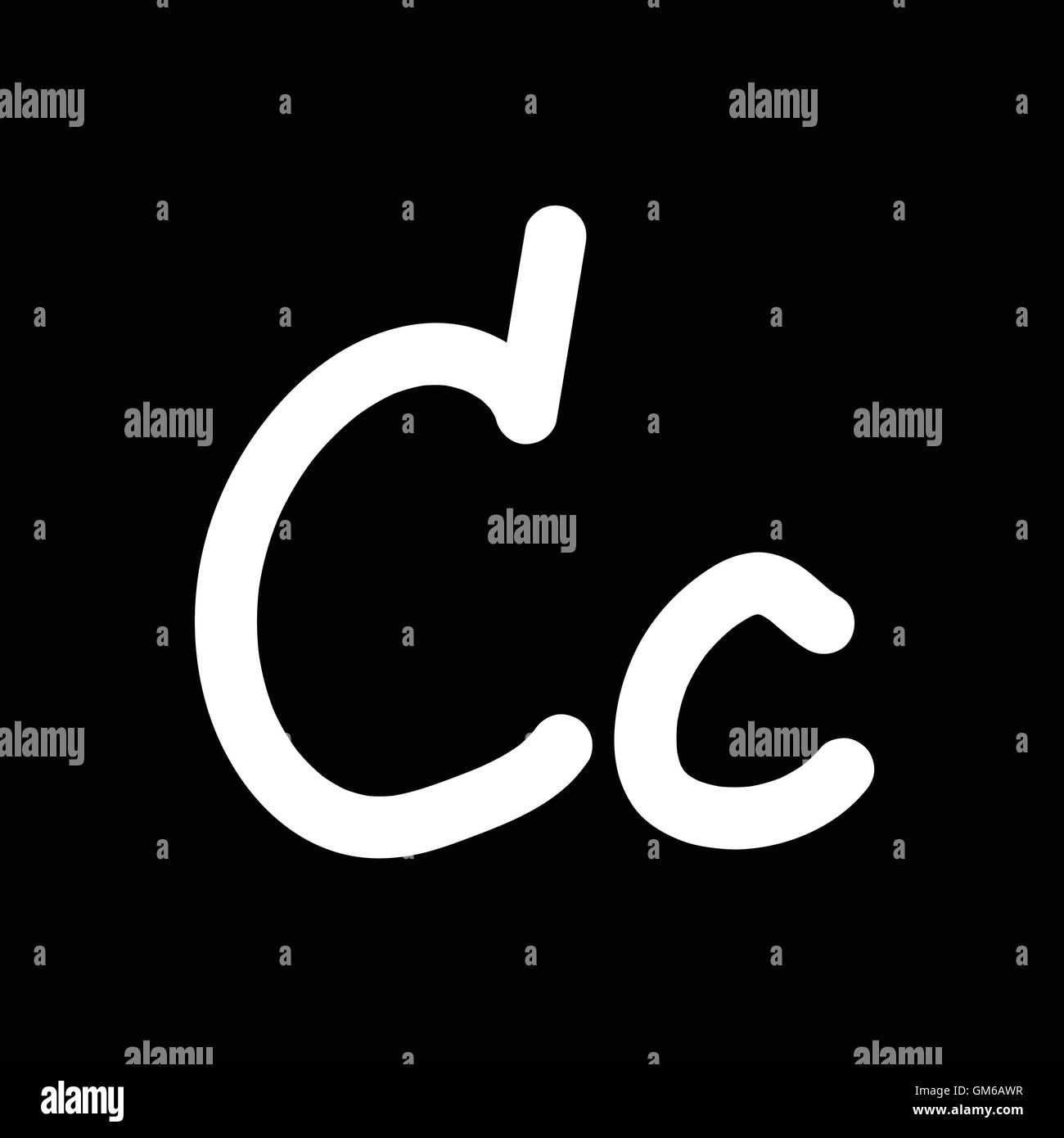 Hand drawing letter , font icon illustration design Stock Vector Image ...