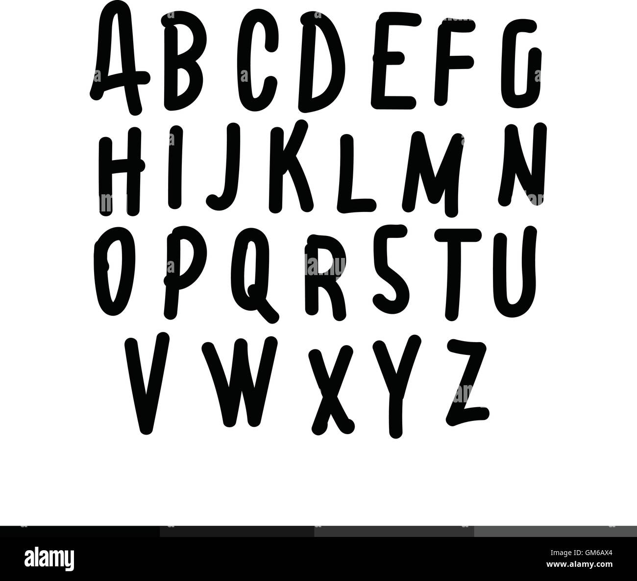 Hand drawing letter , font icon illustration design Stock Vector Image ...