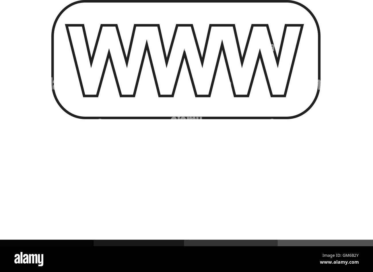 WWW sign icon, World wide web symbol icon illustration design Stock ...