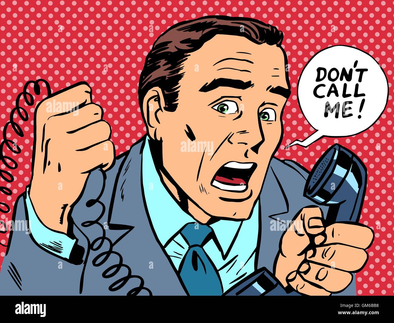 Young man phone not smiling not happy Stock Vector Images - Alamy