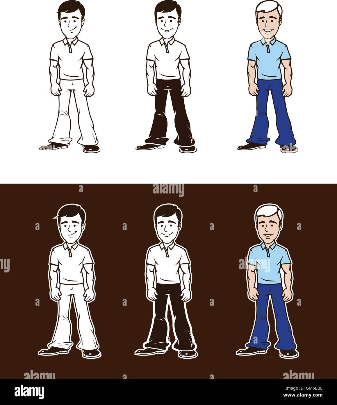Set of man characters Stock Vector Image & Art - Alamy