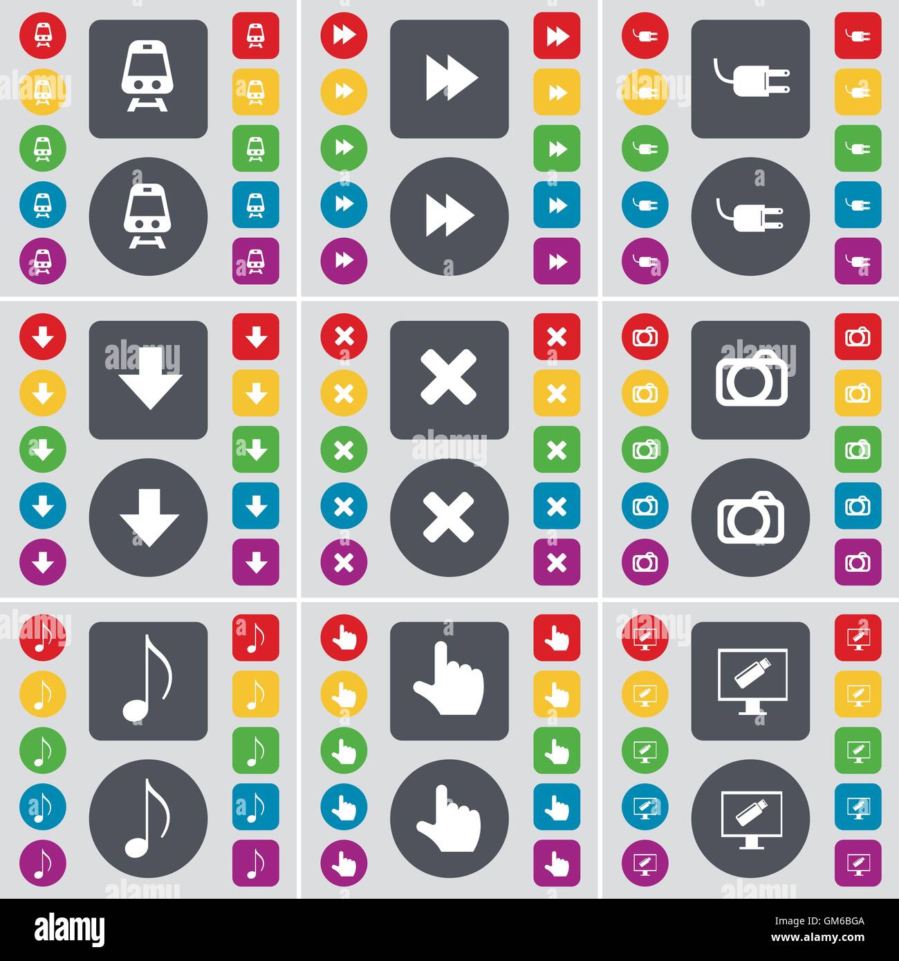 Train stop vector icon Stock Vector Images - Alamy